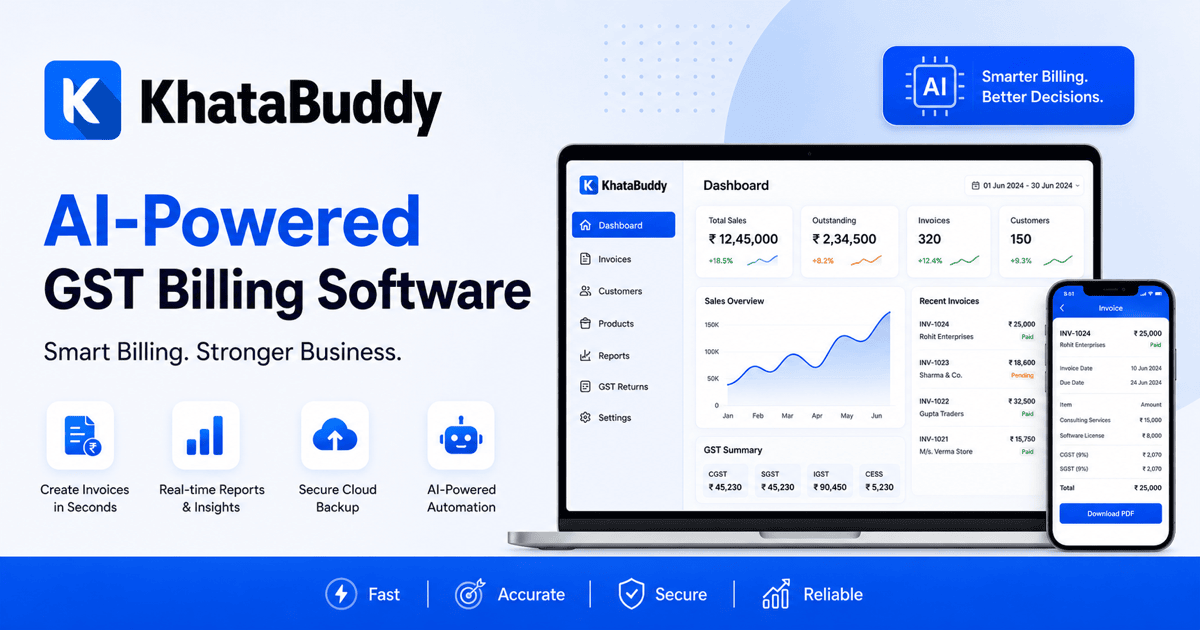 Pricing — KhataBuddy GST Billing Plans | KhataBuddy
